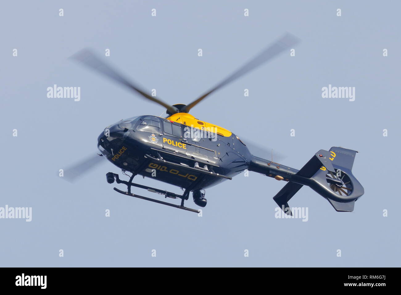 National Police Air Service Helicopter G-POLD searching above Armley in ...
