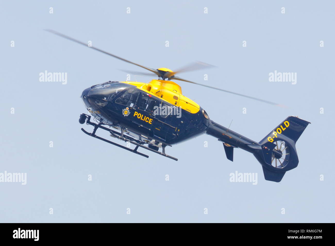 National Police Air Service Helicopter G-POLD searching above Armley in ...