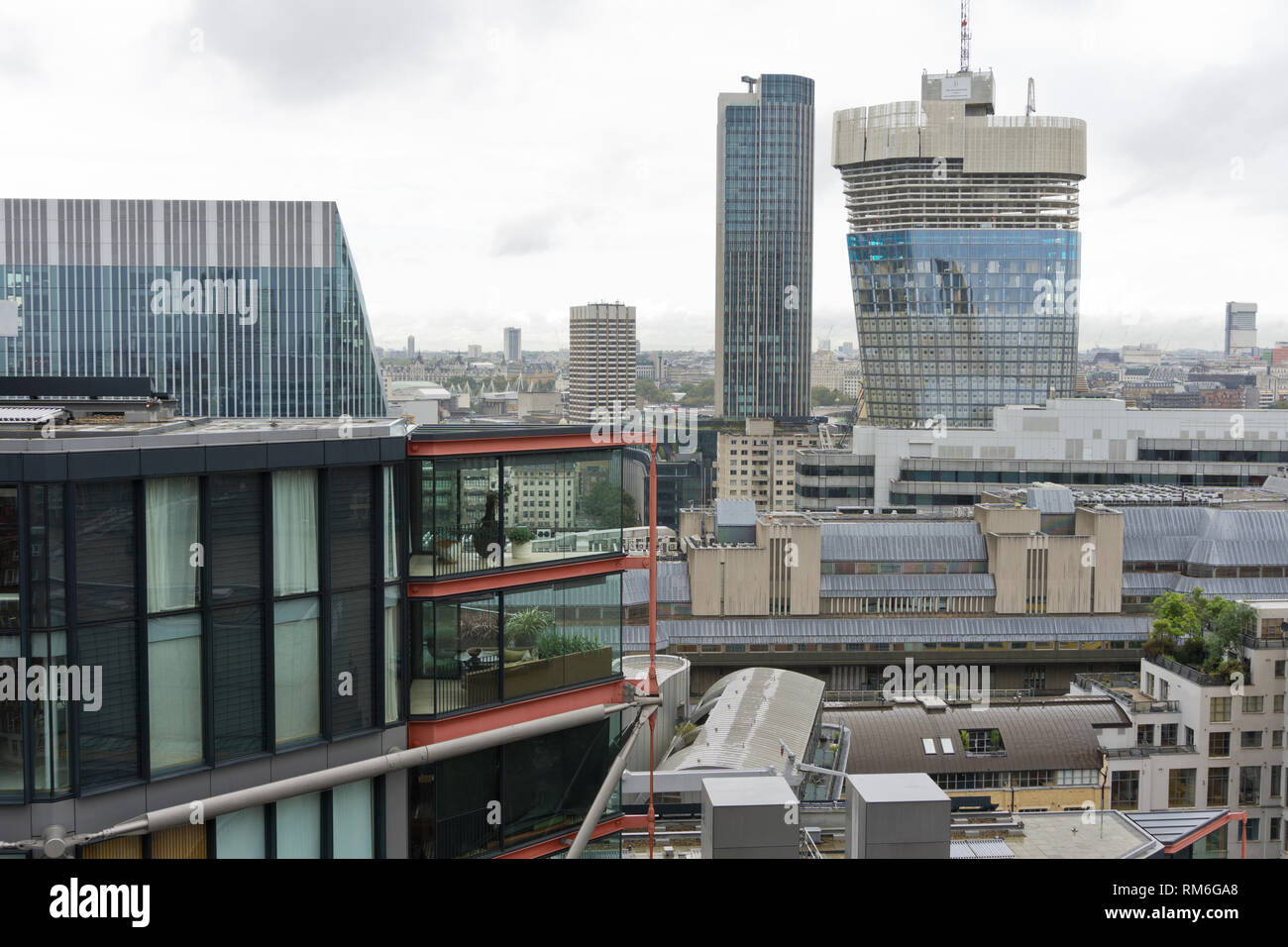View of the Neo Bankside development from the viewing platform of the ...