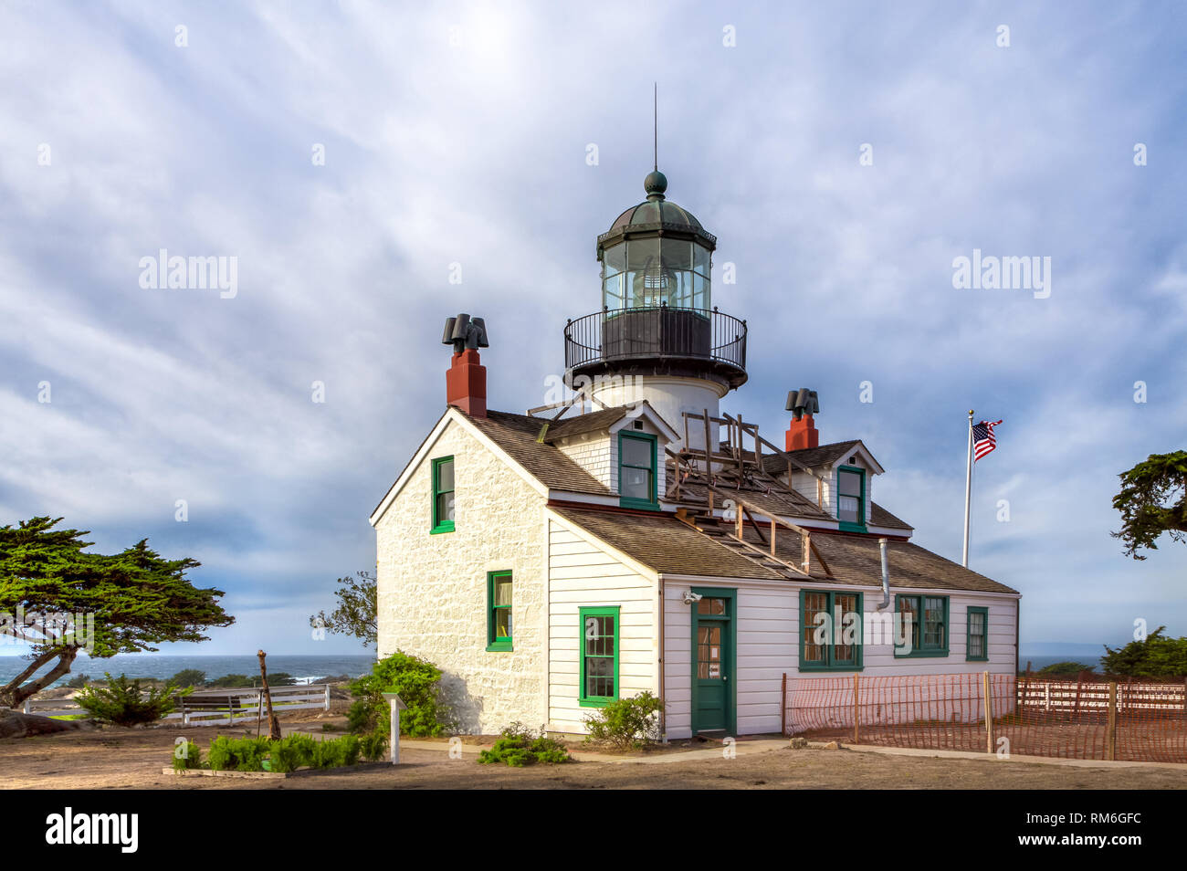 Point Pinos Lighthouse at Monterey Bay, California Stock Photo - Alamy