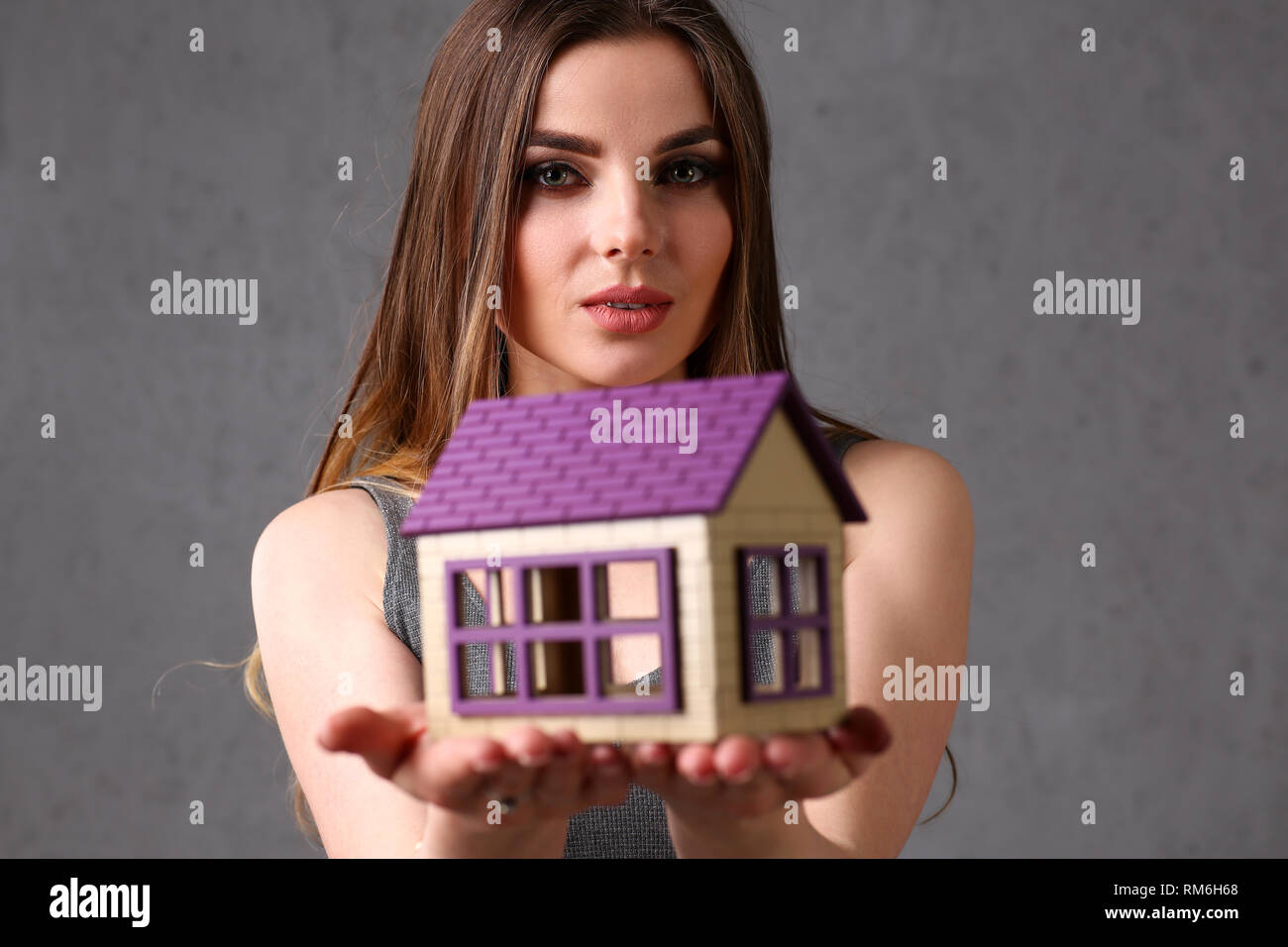 Beautiful European woman portrait Stock Photo - Alamy