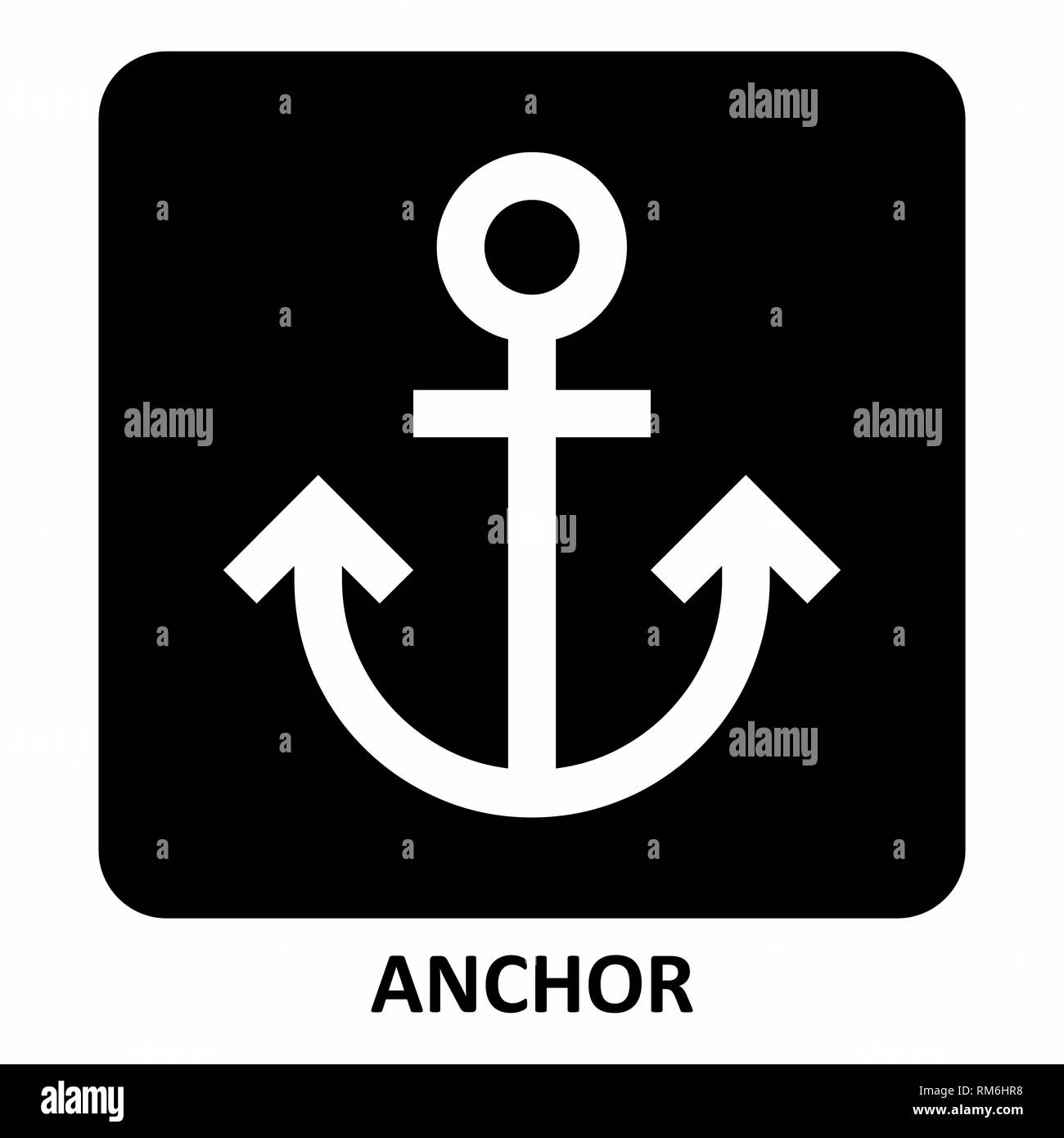 Anchor anchor symbol hi-res stock photography and images - Alamy