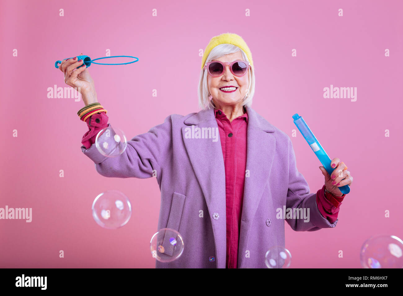 Cheerful retired hi-res stock photography and images - Alamy