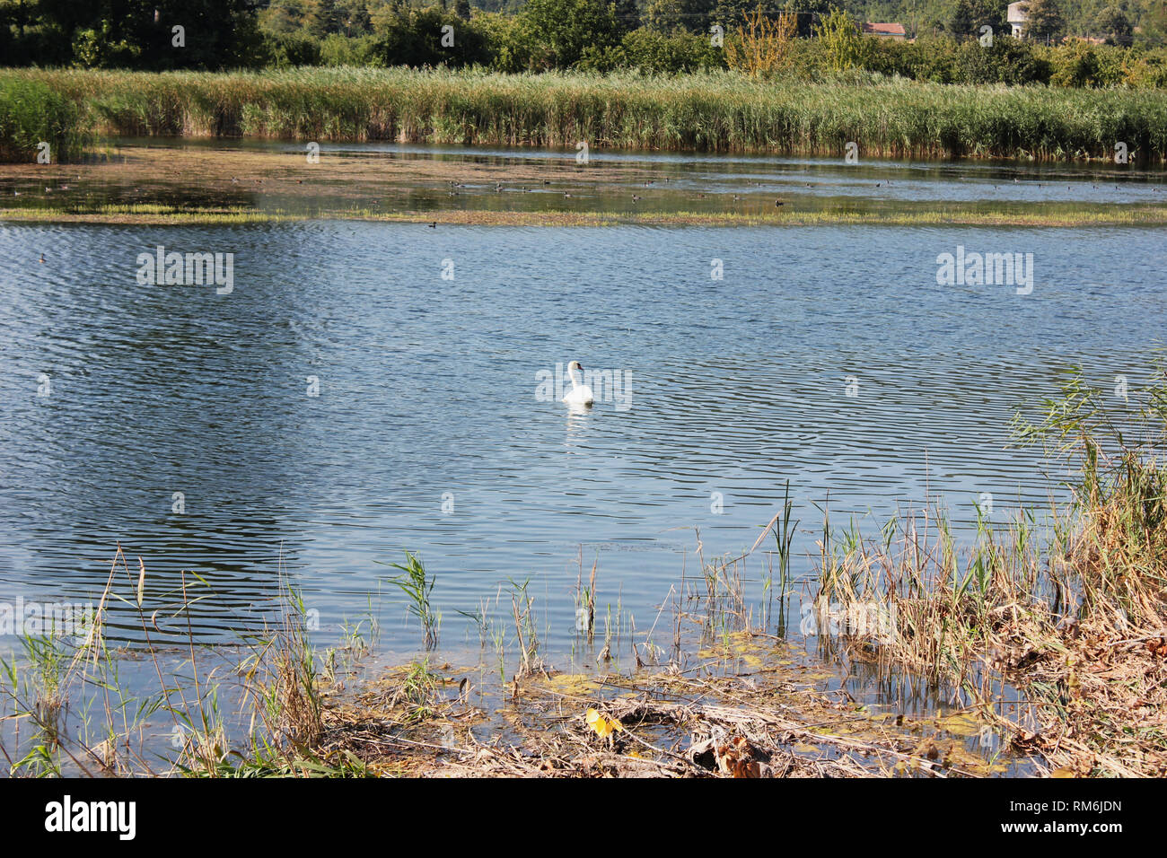 Lake of Agra Edessa Greece Europe Stock Photo - Alamy