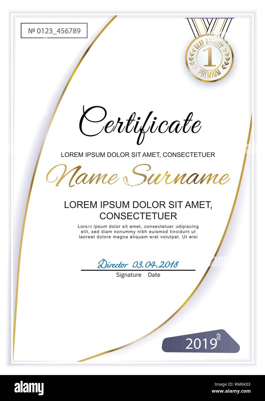 Background certificate emblem Cut Out Stock Images & Pictures - Alamy