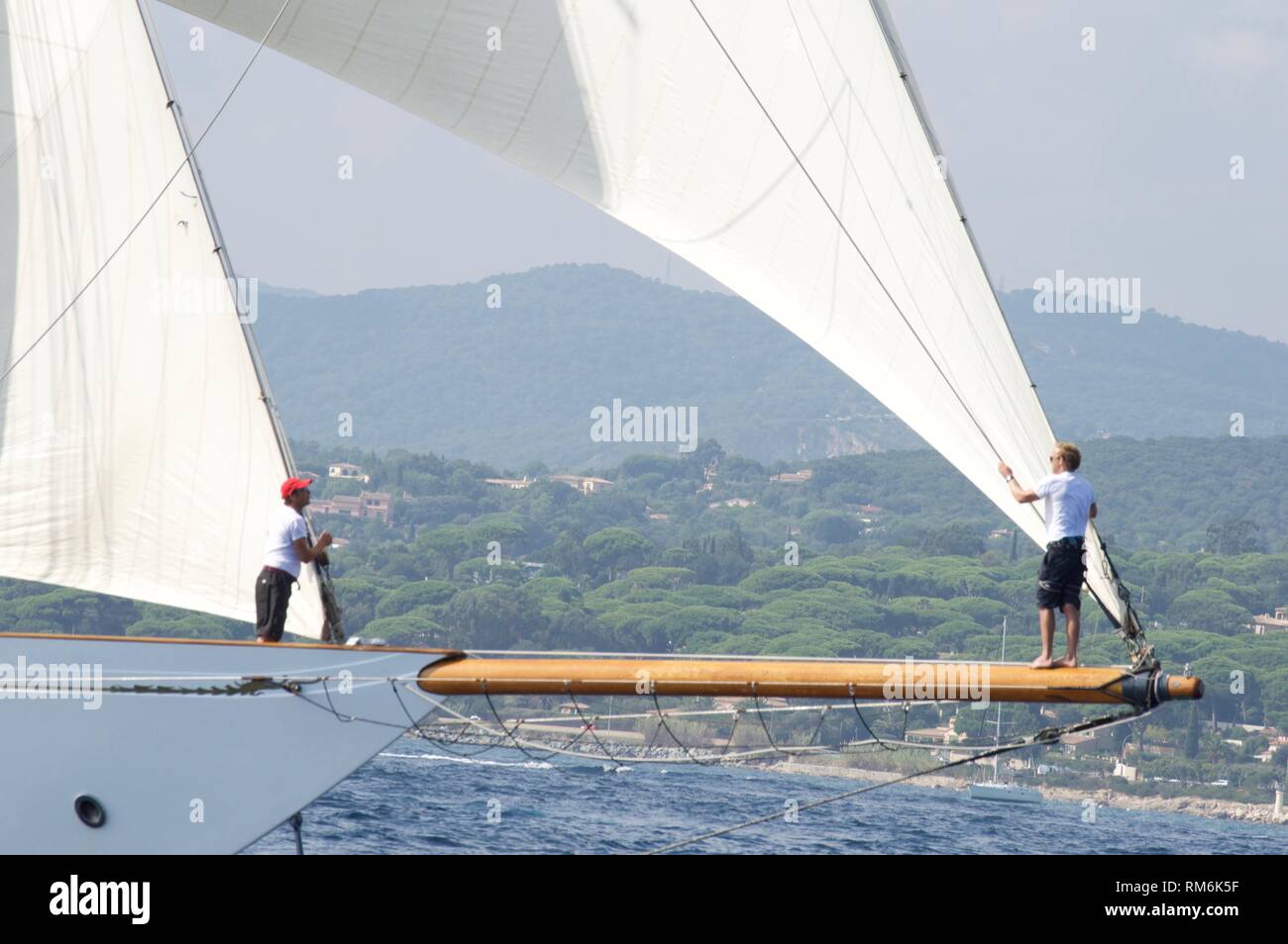 Sailing yacht cruising under hi-res stock photography and images - Alamy