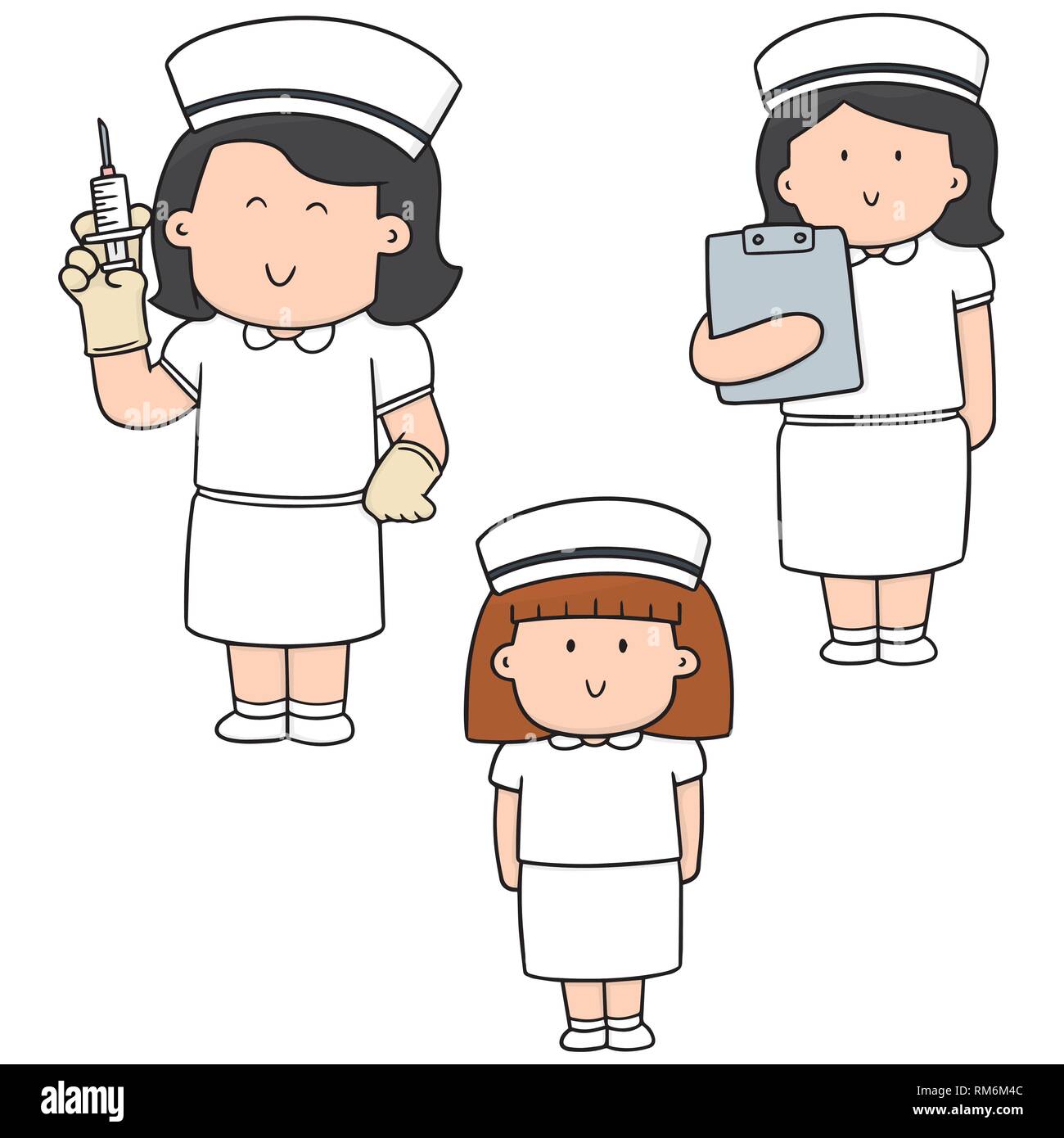 vector set of nurse Stock Vector Image & Art - Alamy