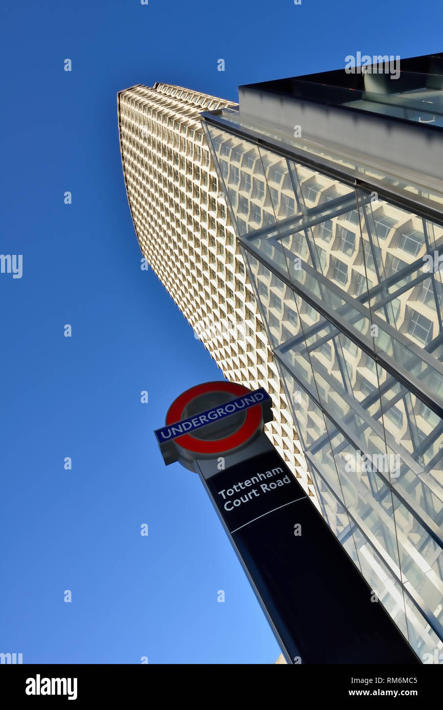 Centre Point building and Tottenham Court Road underground station ...