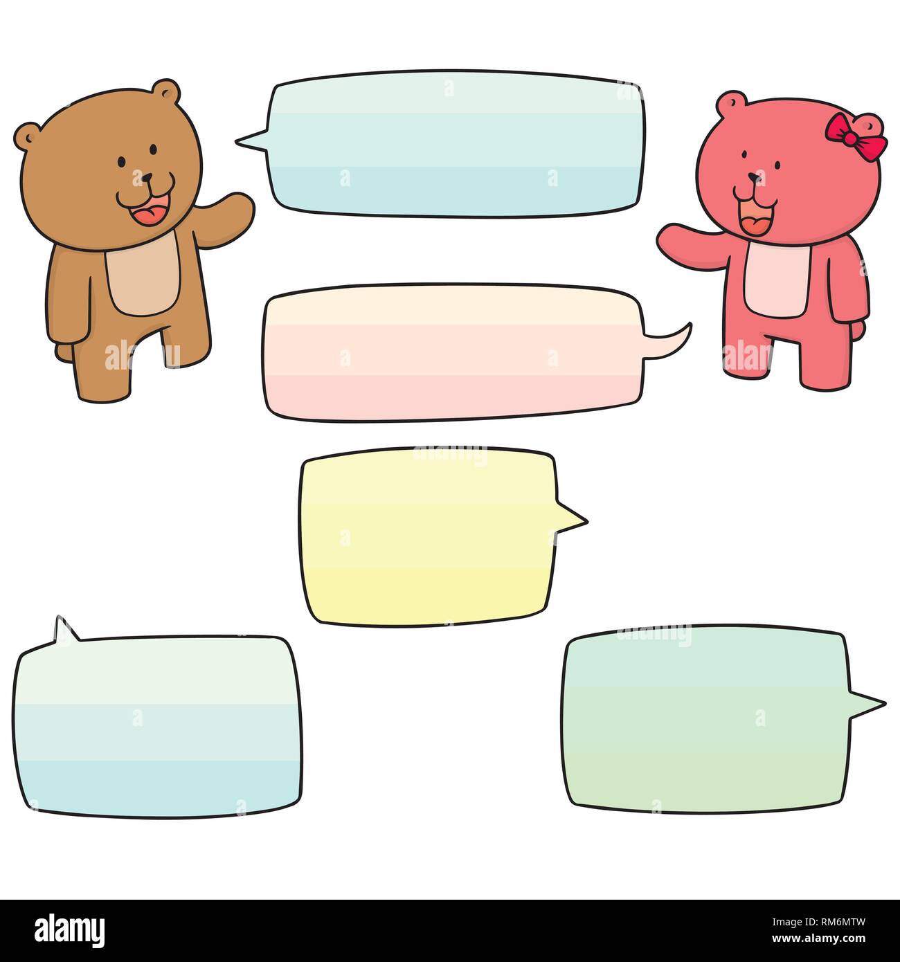 Talking bear Stock Vector Images - Alamy
