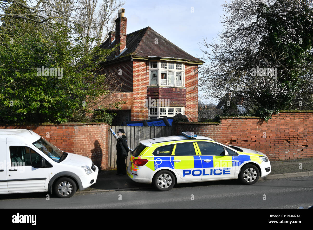 Police activity at an address in cowick lane hi-res stock photography ...