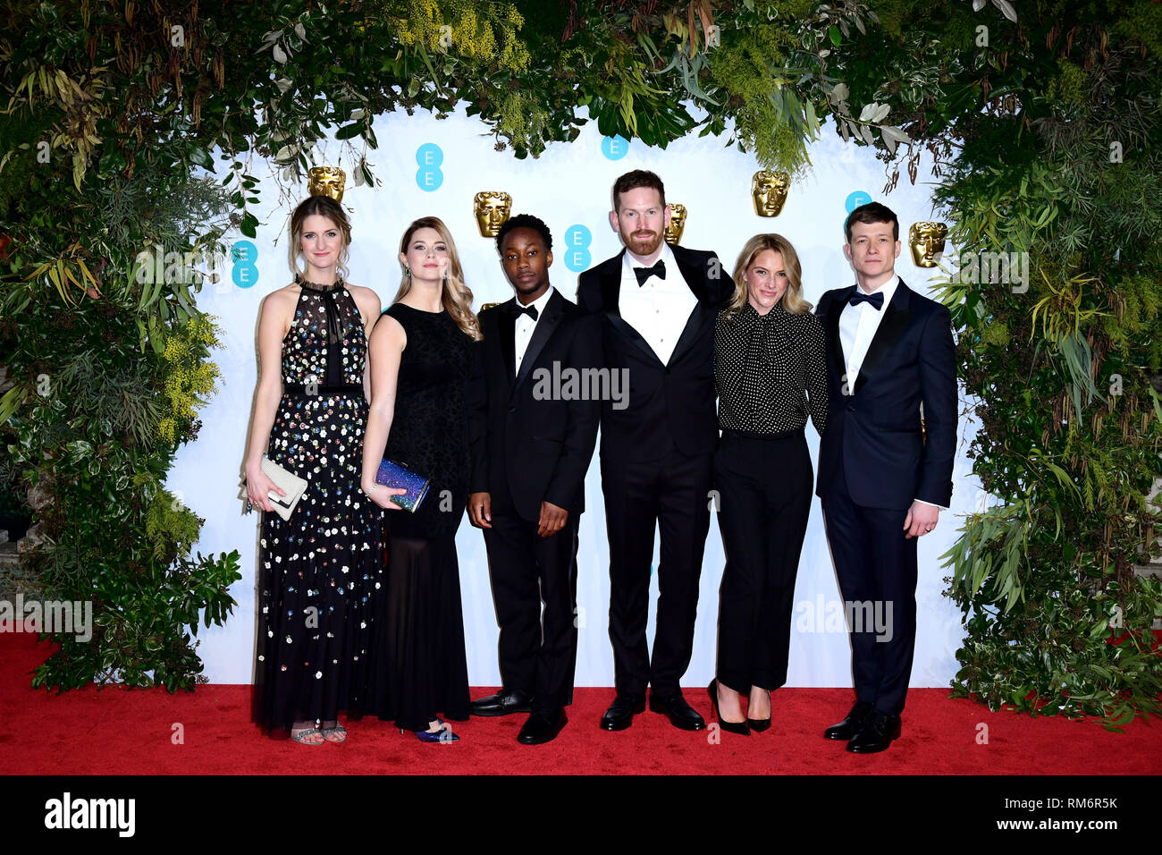 Asia Macey, Ed Speleers and guests attending the 72nd British Academy ...