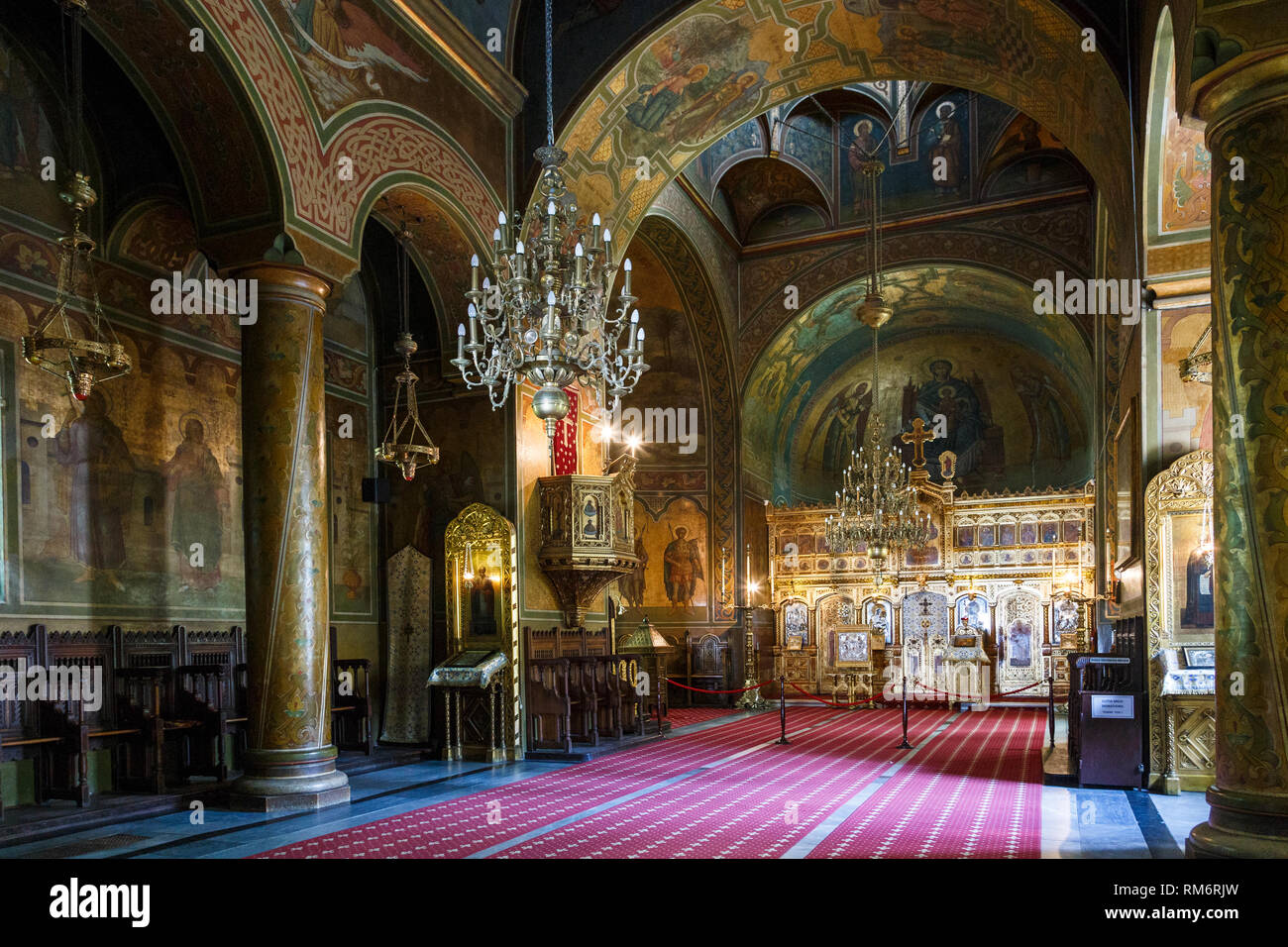 Orthodox church interior romania hi-res stock photography and images ...