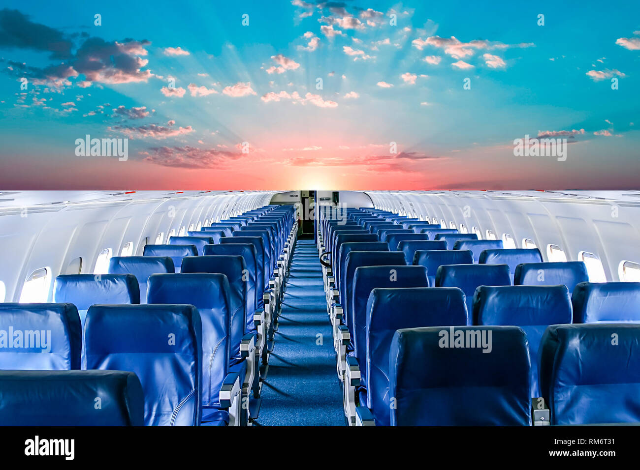 Empty center plane hi-res stock photography and images - Alamy