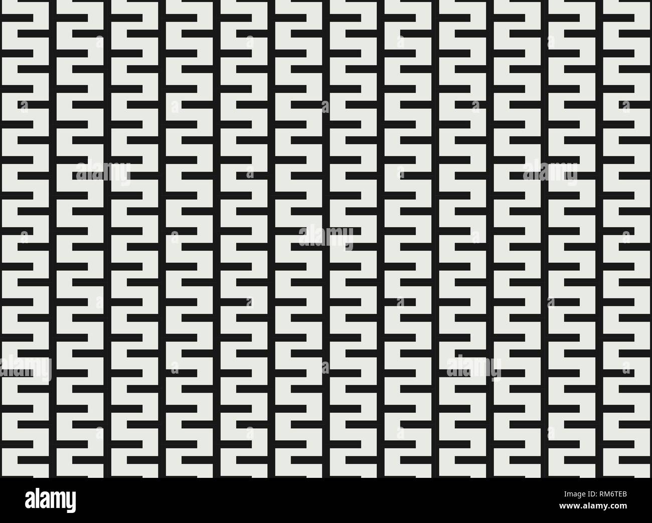 Black and white square geometric pattern design. You can use for modern ...
