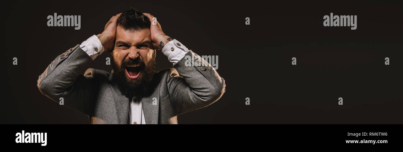 Portrait angry businessman yelling hi-res stock photography and images ...