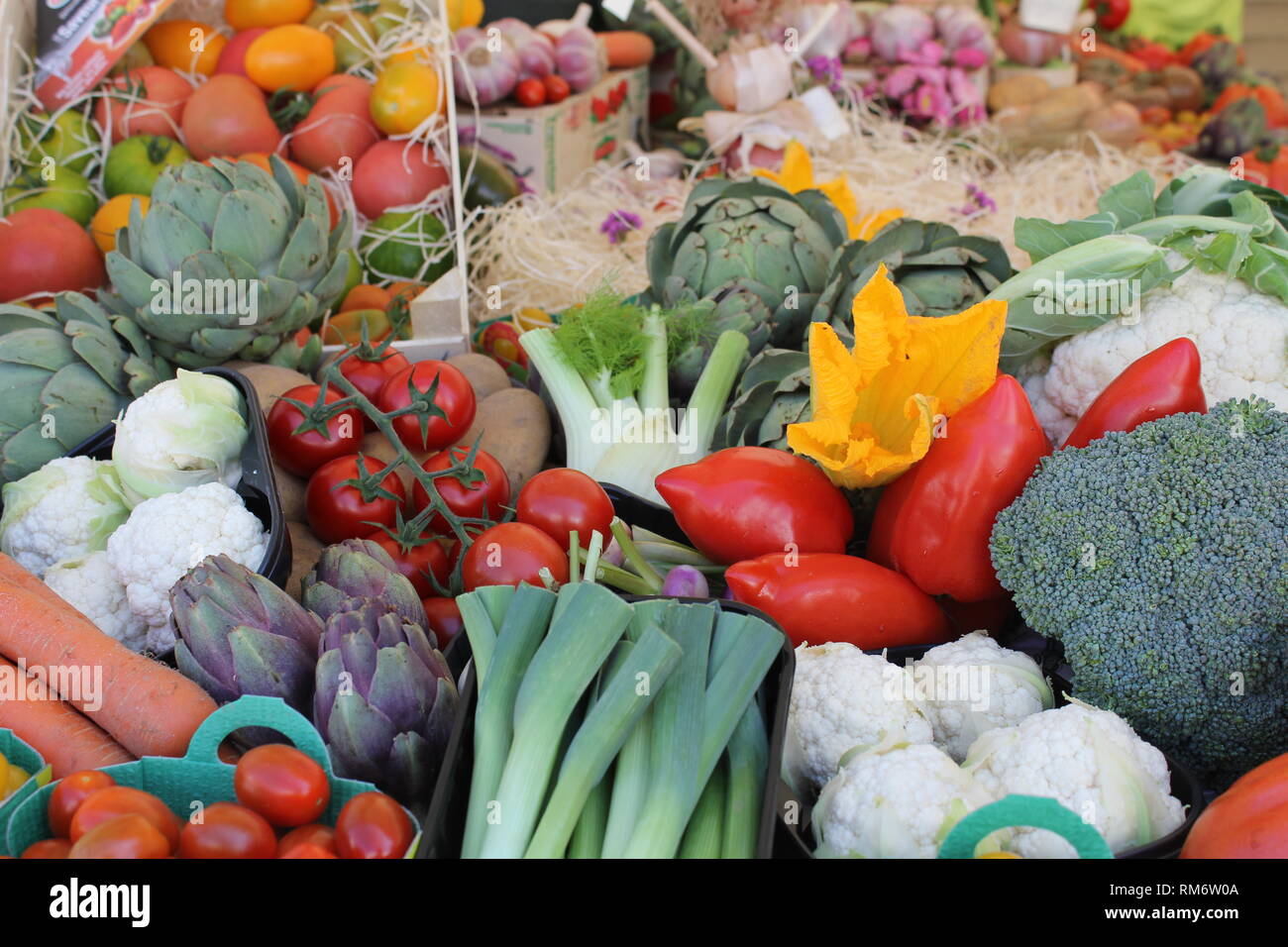 Array of market vegetables 1 Stock Photo - Alamy