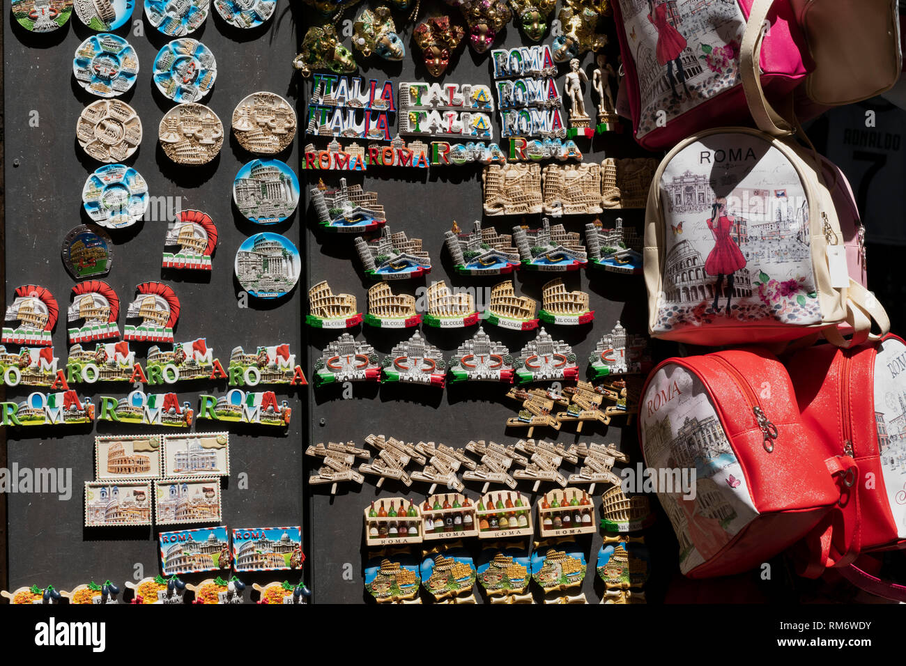 Souvenirs from Rome, Italy Stock Photo - Alamy