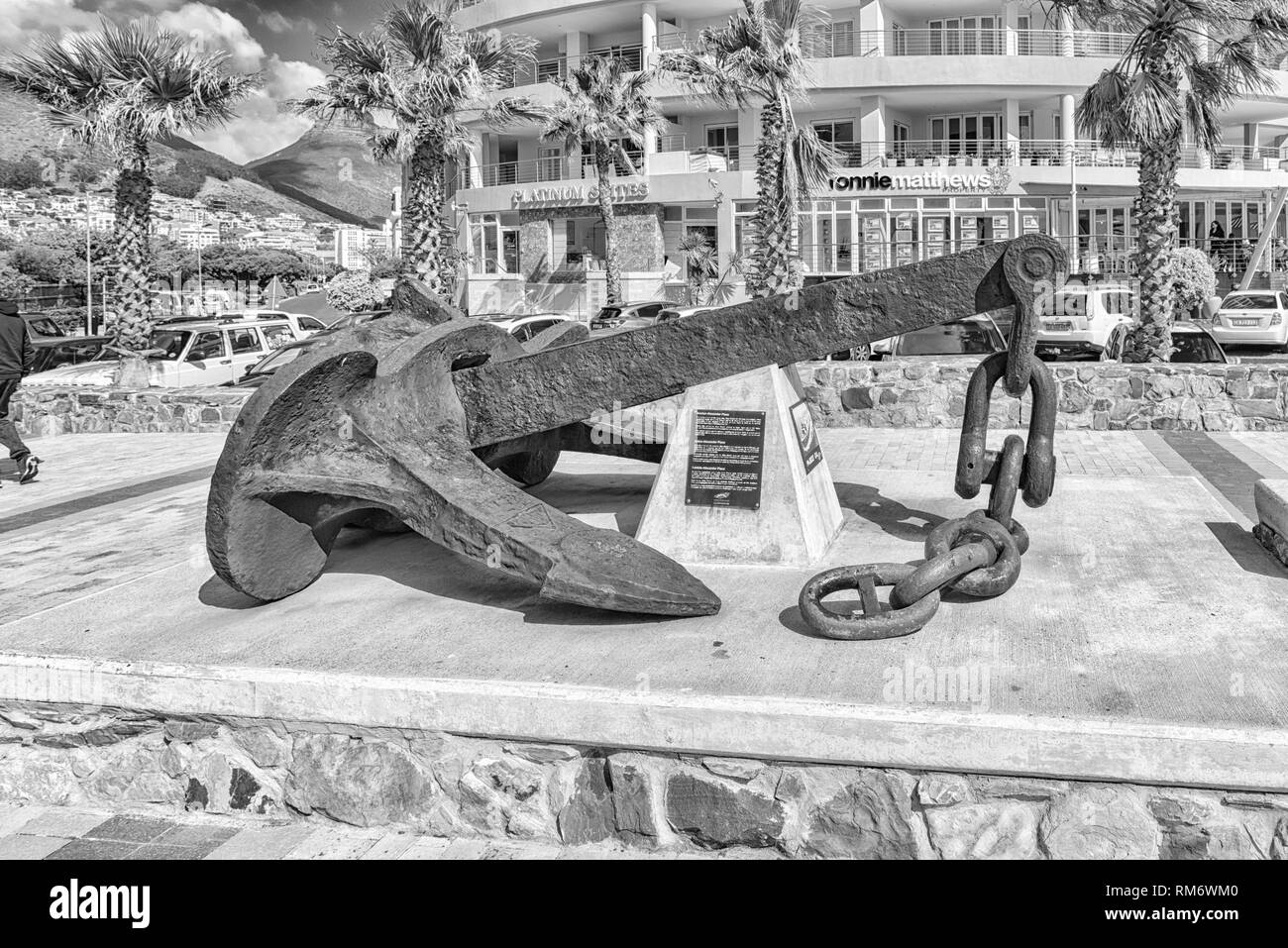 CAPE TOWN, SOUTH AFRICA, AUGUST 17, 2018: The historic anchor at Green ...