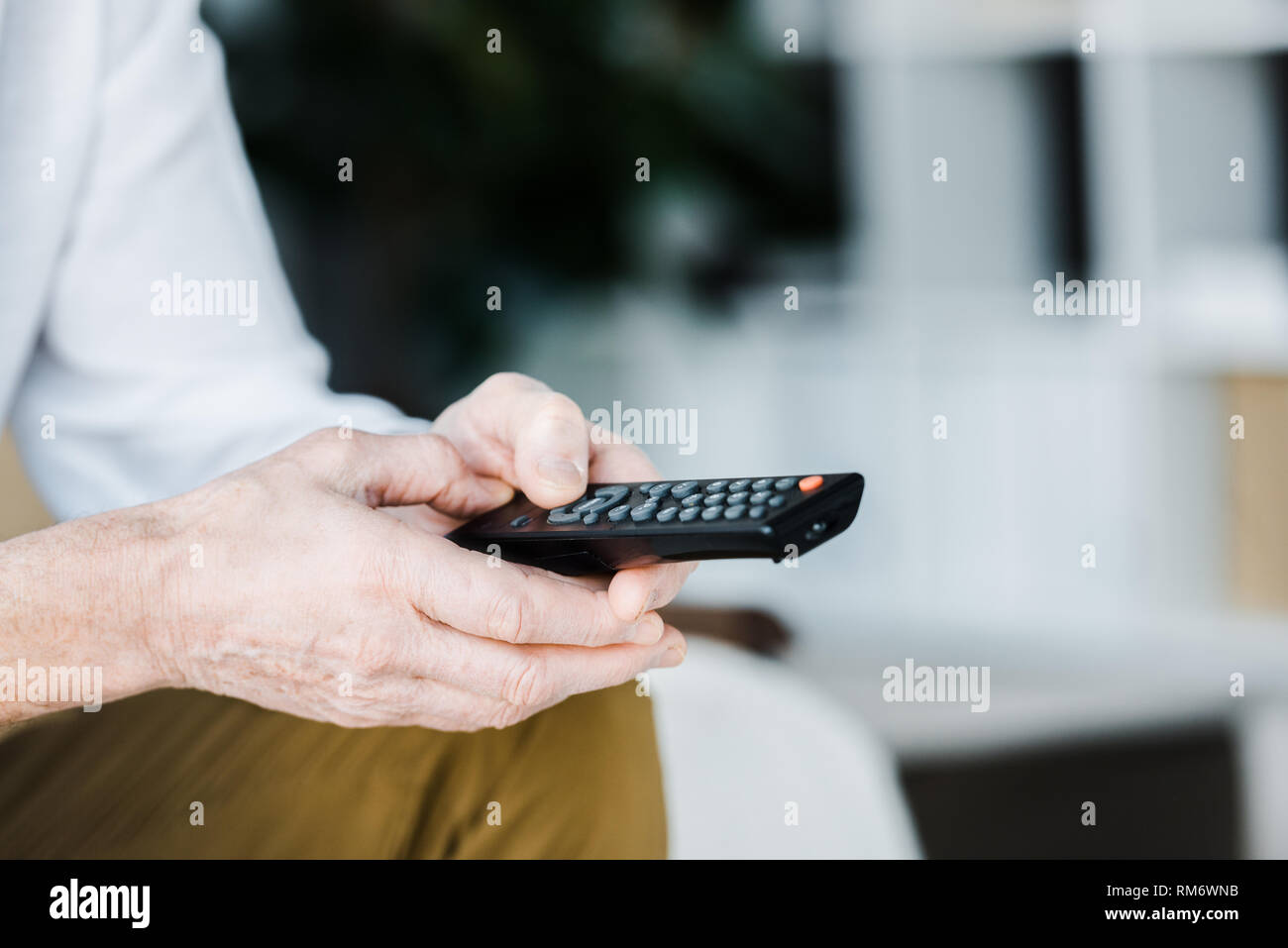Old people remote control hi-res stock photography and images - Alamy