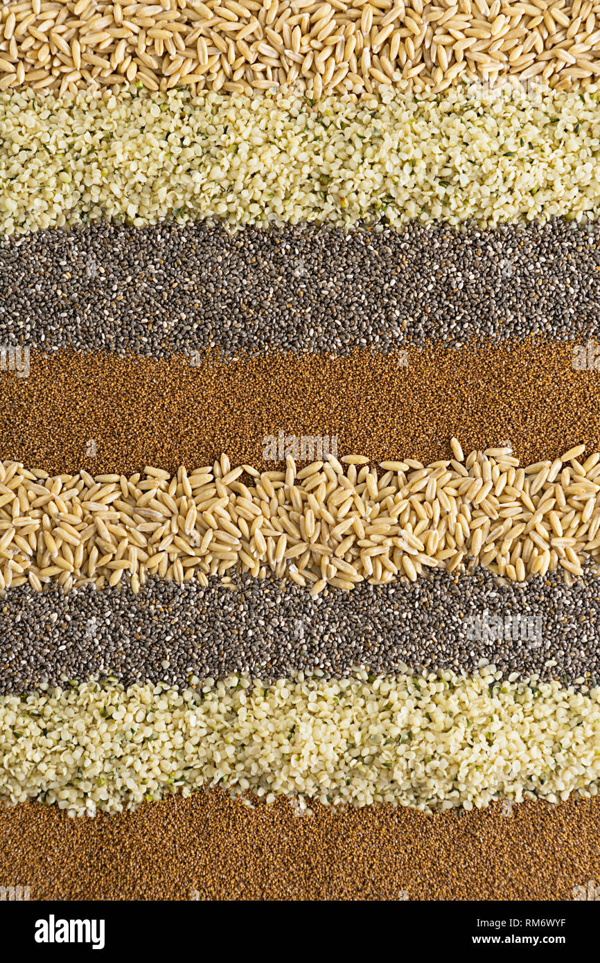 Healthy ingredients concept, lots of grains close-up isolated photo 106 ...
