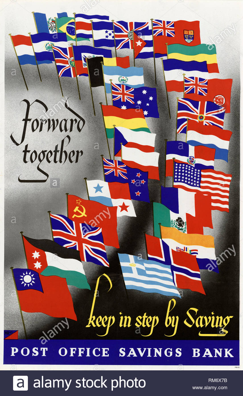 British World War 2 Public Information Propaganda poster Stock Photo ...