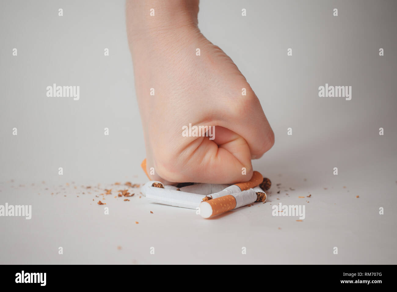 Man refusing cigarettes , Concept for stop smoking cigarette and ...