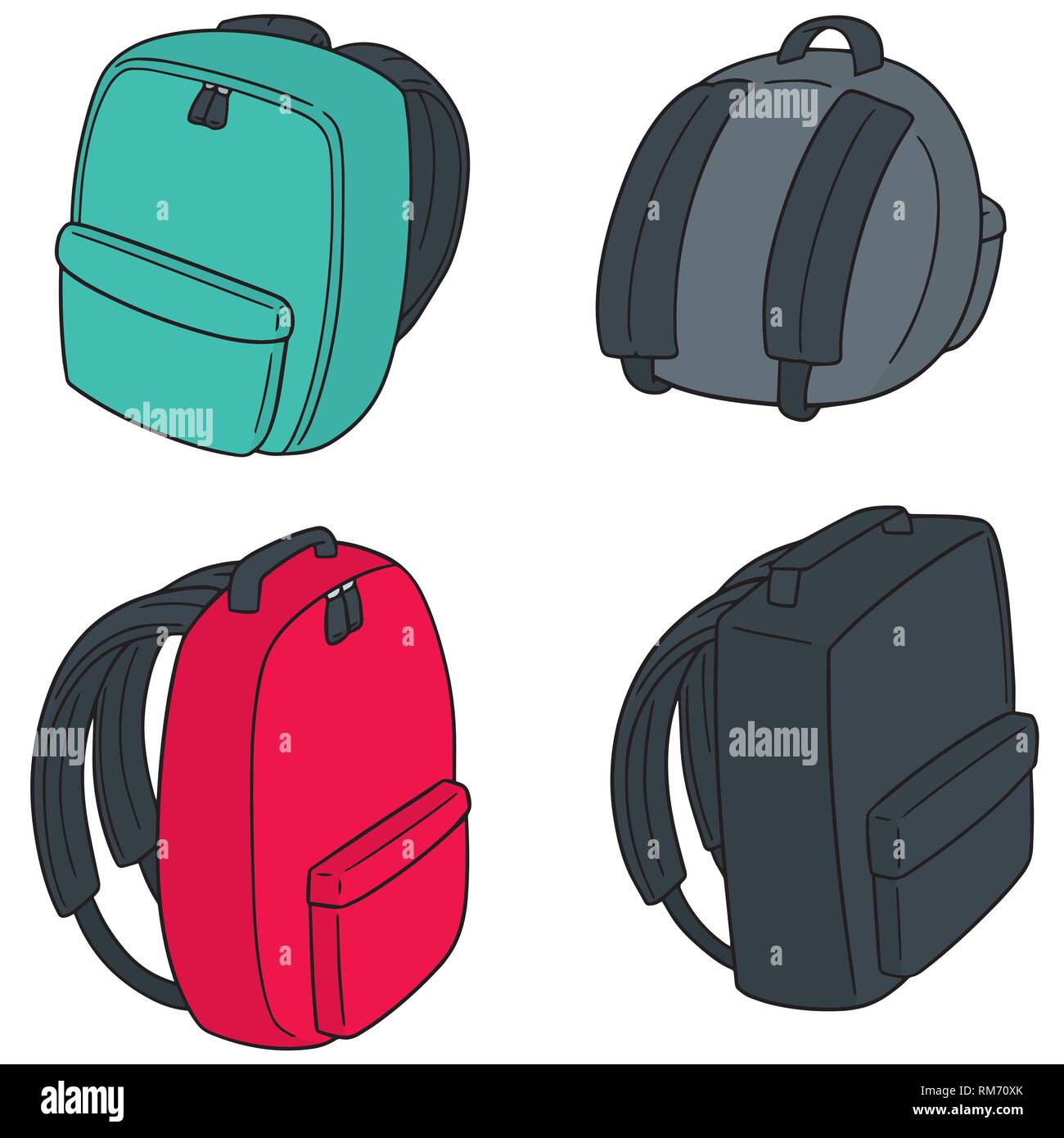 vector set of bag Stock Vector Image & Art - Alamy