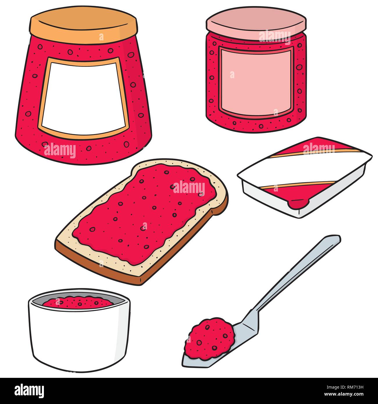 vector set of jam Stock Vector Image & Art - Alamy
