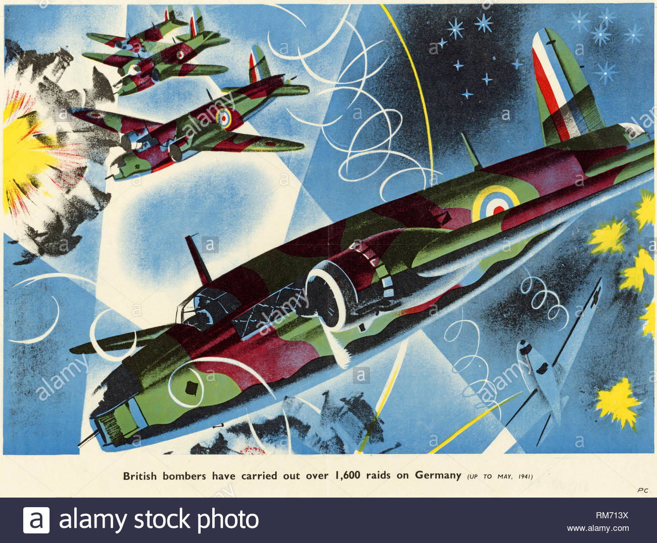 British World War 2 Public Information Propaganda poster Stock Photo ...