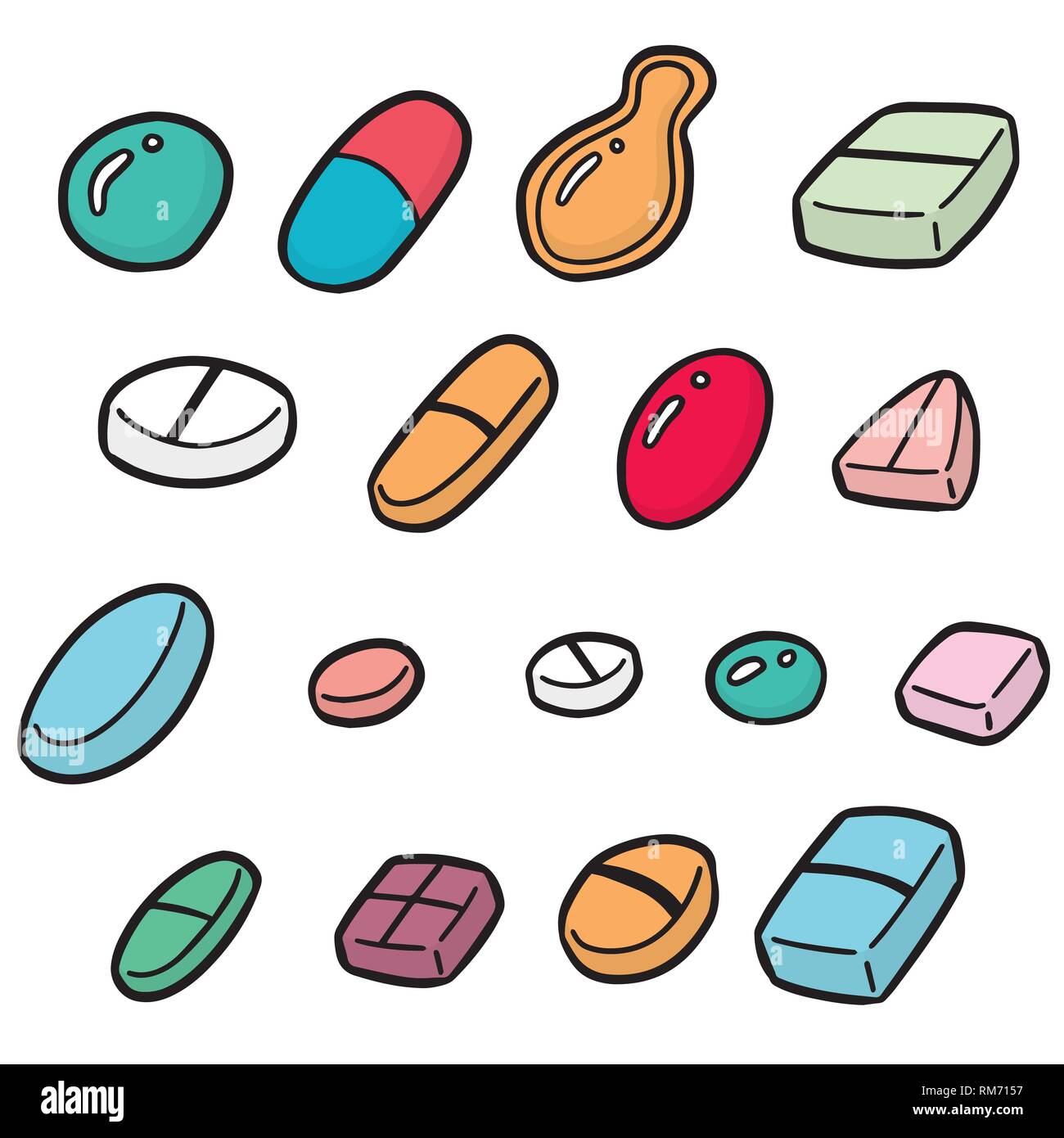 vector set of medicine Stock Vector Image & Art - Alamy