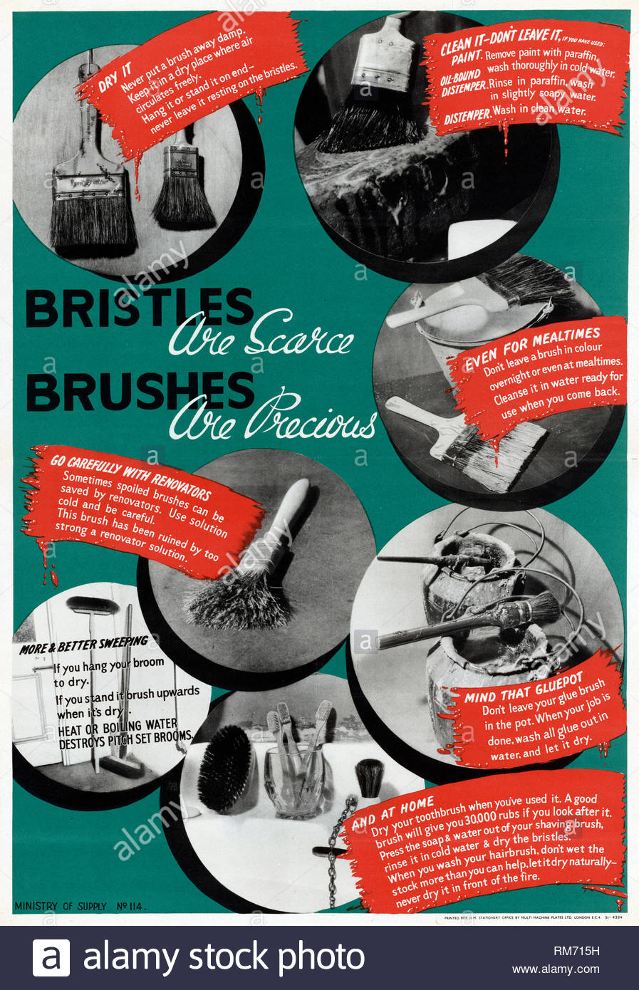 Vintage uk british ww2 world war two propaganda poster hi-res stock ...