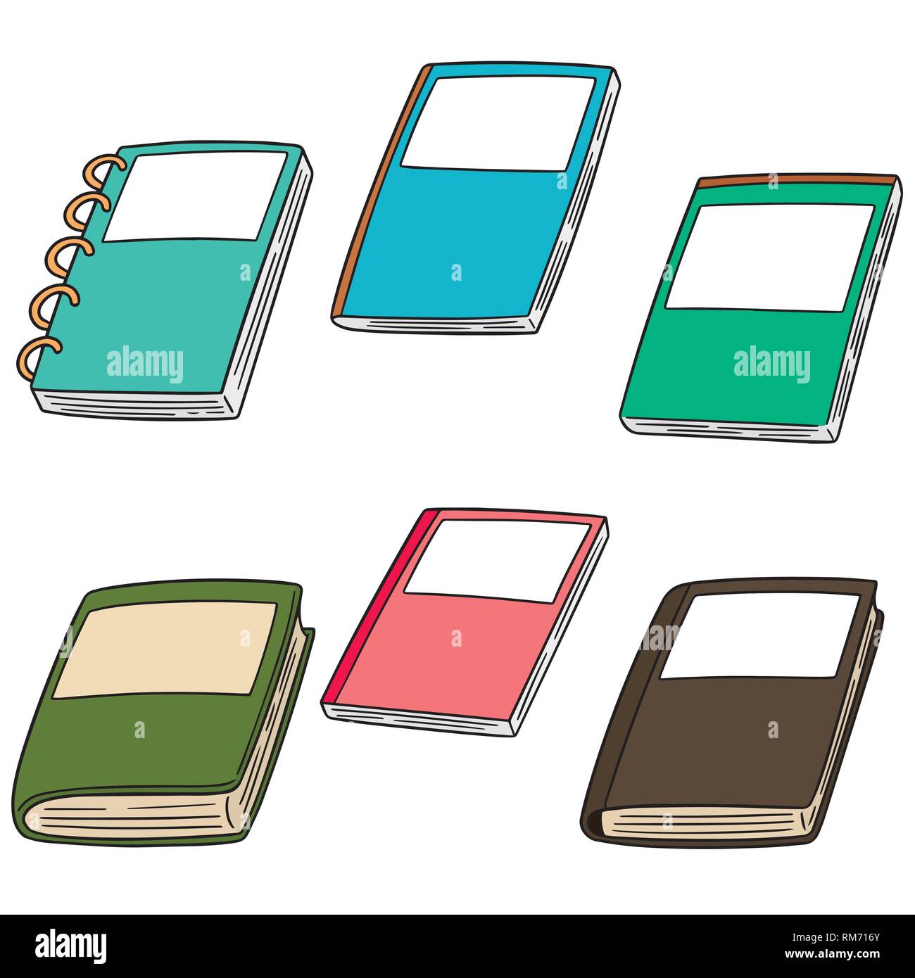 vector set of notebook Stock Vector Image & Art - Alamy