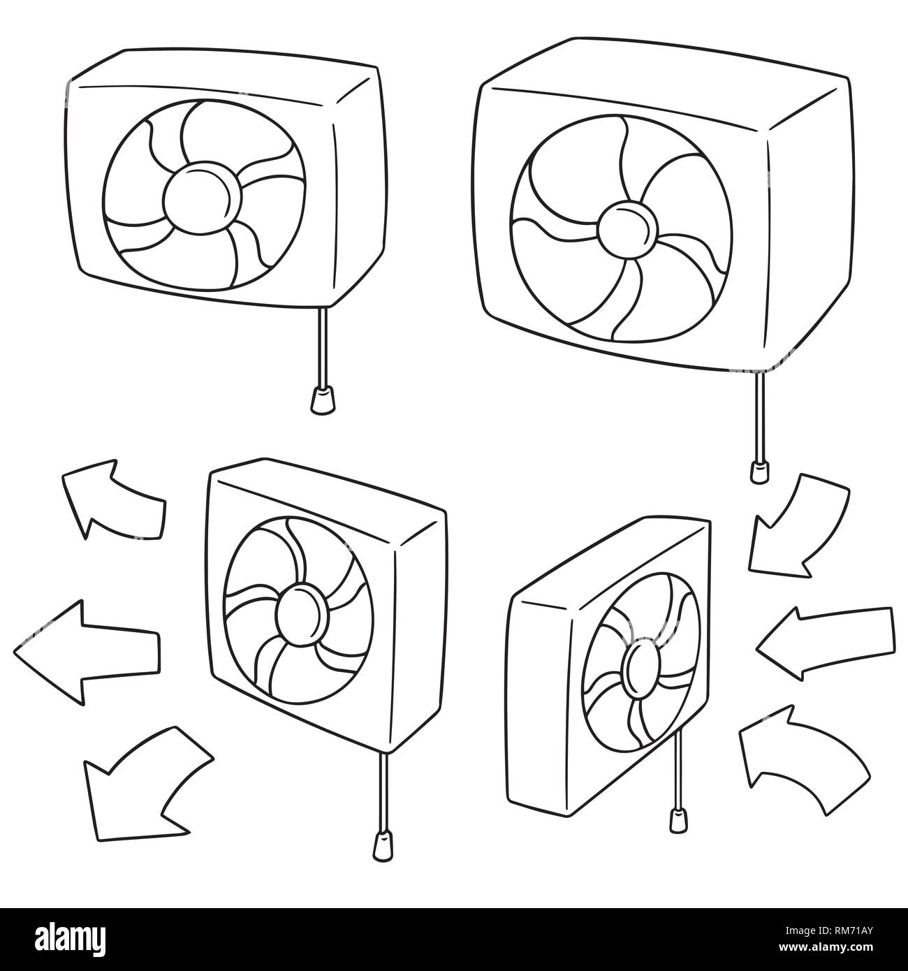 vector set of ventilating fan Stock Vector Image & Art - Alamy
