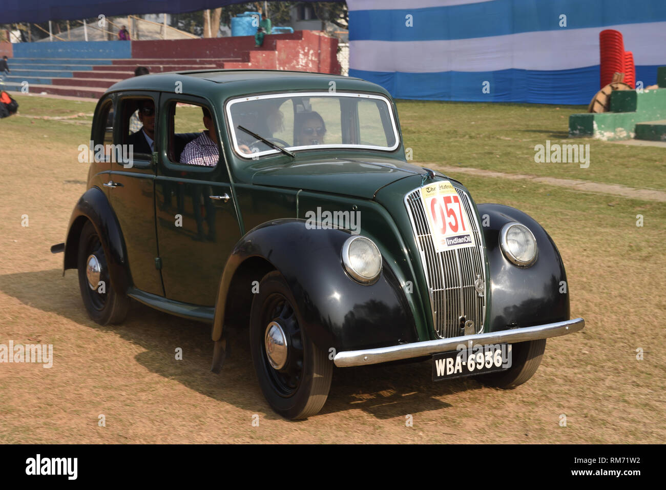 1939 Morris Eight car with 8 hp 4 cylinder engine, WBA 6936 India Stock ...