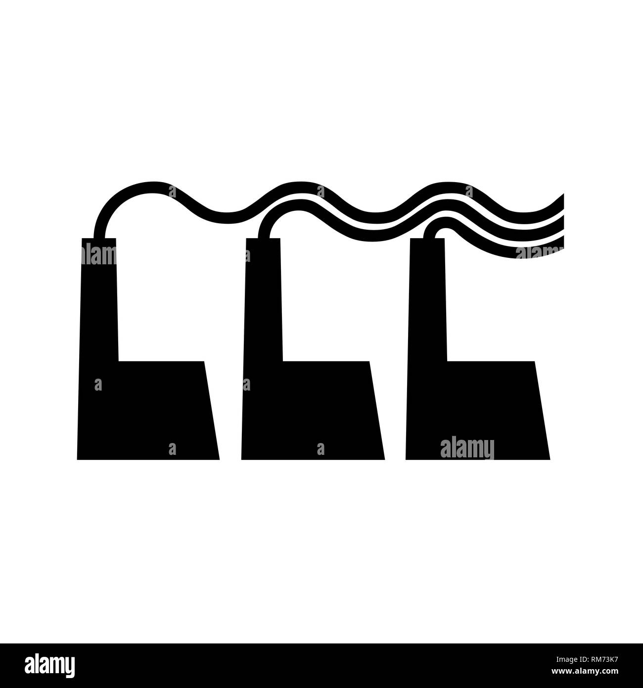 Factory symbol icon Stock Photo - Alamy