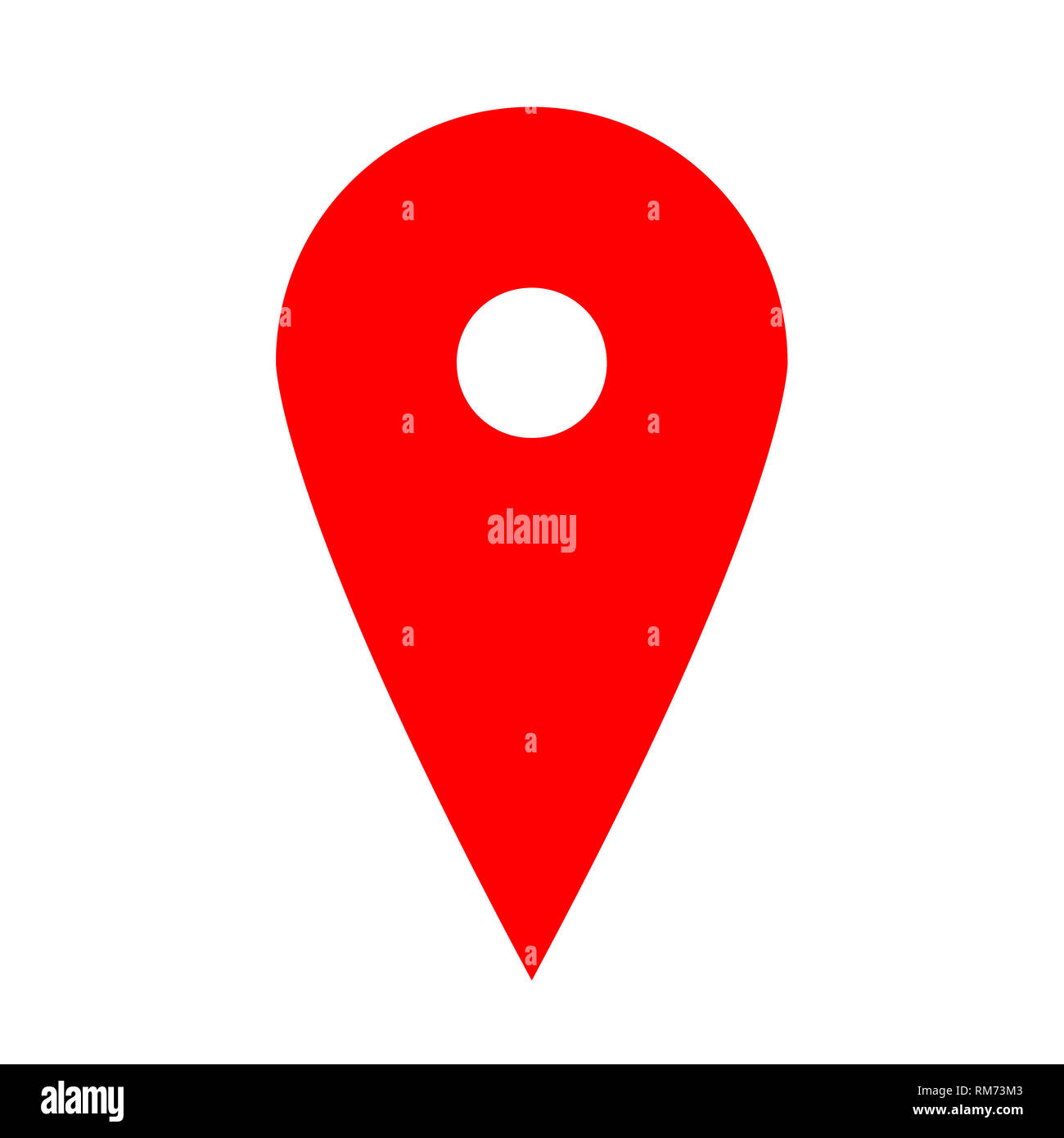 Red map pointer illustration Stock Photo - Alamy