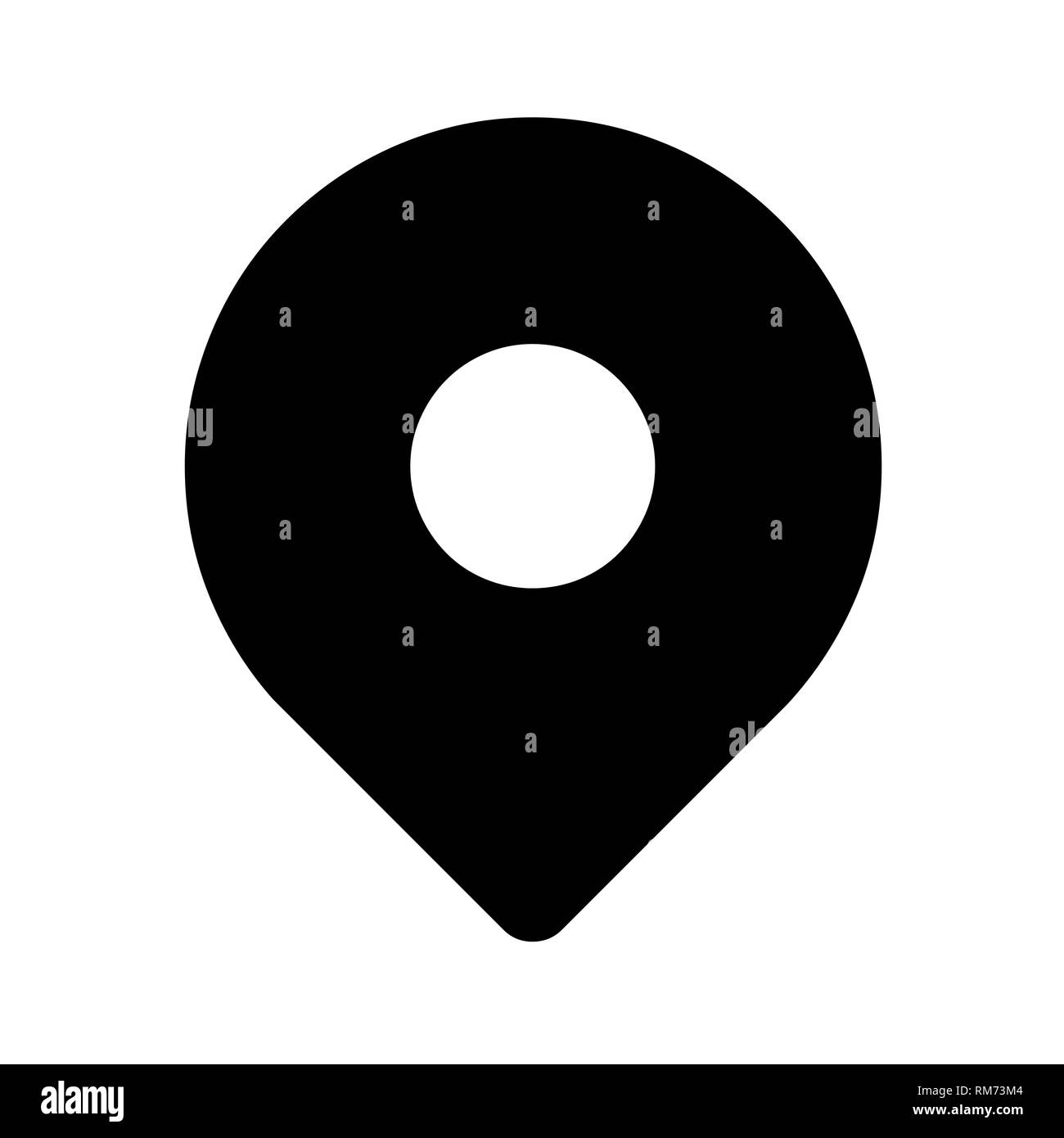 Black map pointer illustration Stock Photo - Alamy