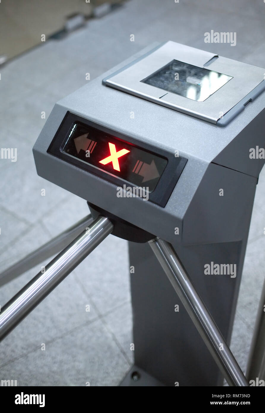 Access denied. Electronic access control system vertical photo closeup ...