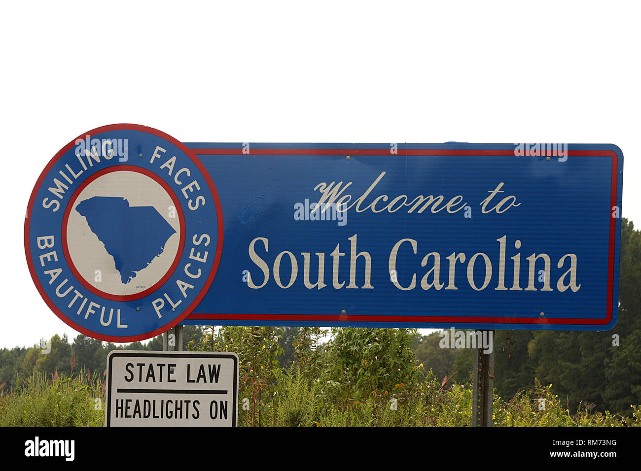 South Carolina Road Sign Stock Photos & South Carolina Road Sign Stock ...