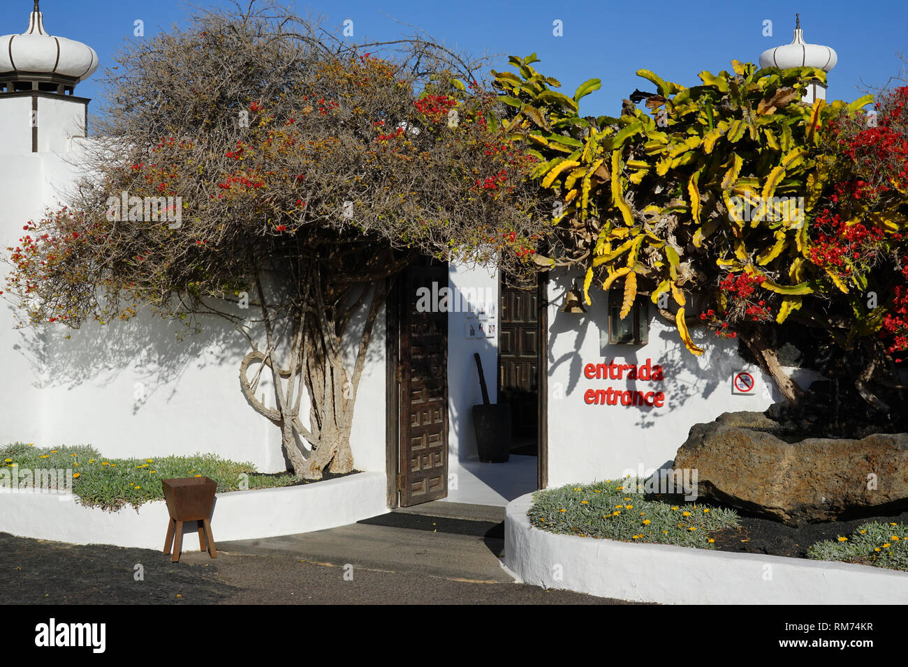 Eingang, Fundación César Manrique, Vulkan und Architektur, Museum ...
