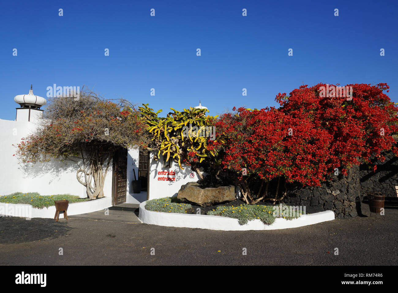 Eingang, Fundación César Manrique, Vulkan und Architektur, Museum ...