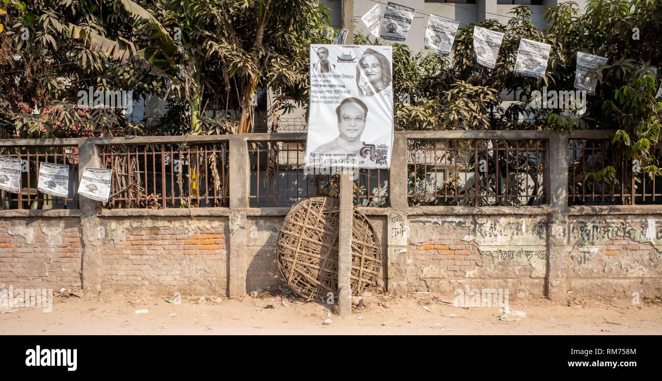Posters for the winning party from recent election in Bangladesh Stock ...