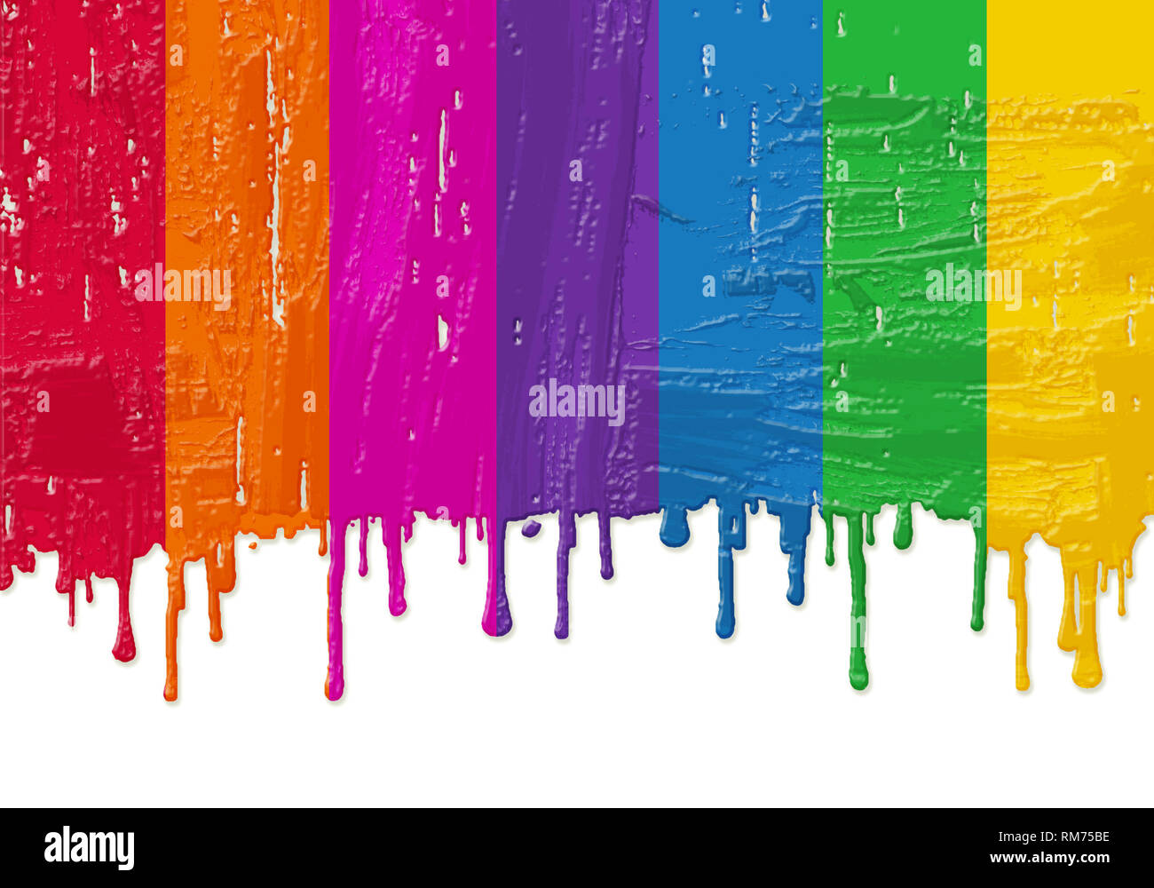 fresh painted rainbow background Stock Photo - Alamy