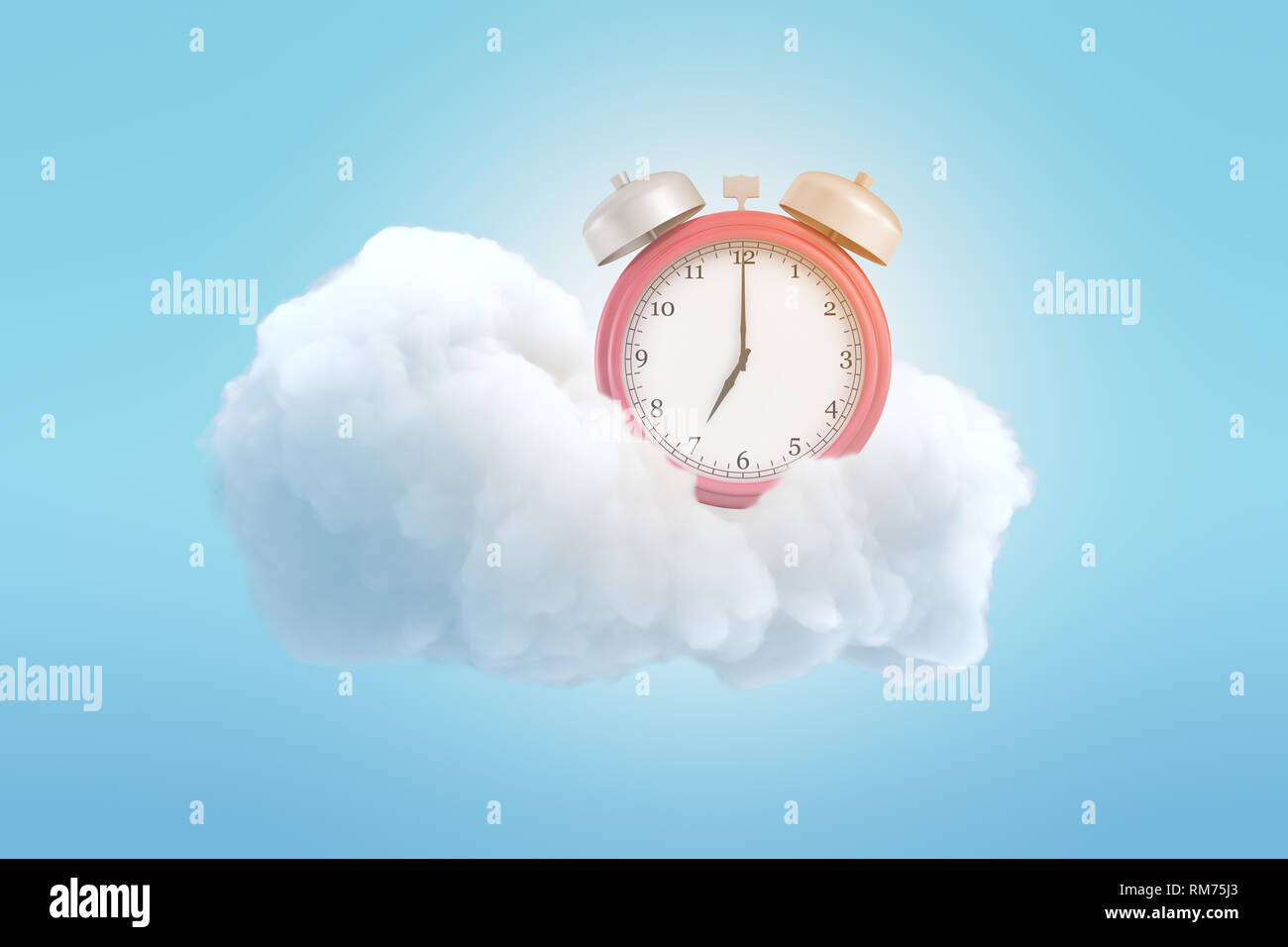 3d rendering old clock on hi-res stock photography and images - Alamy