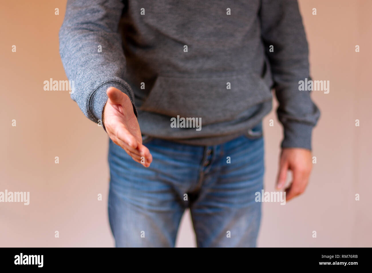 Hand reaching out help hi-res stock photography and images - Alamy