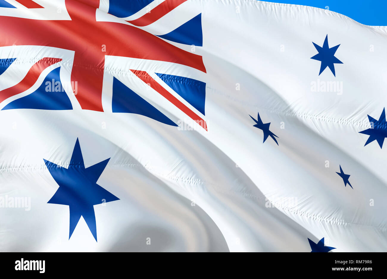 Australia naval ensign flag. 3D Waving flag design. The national symbol ...