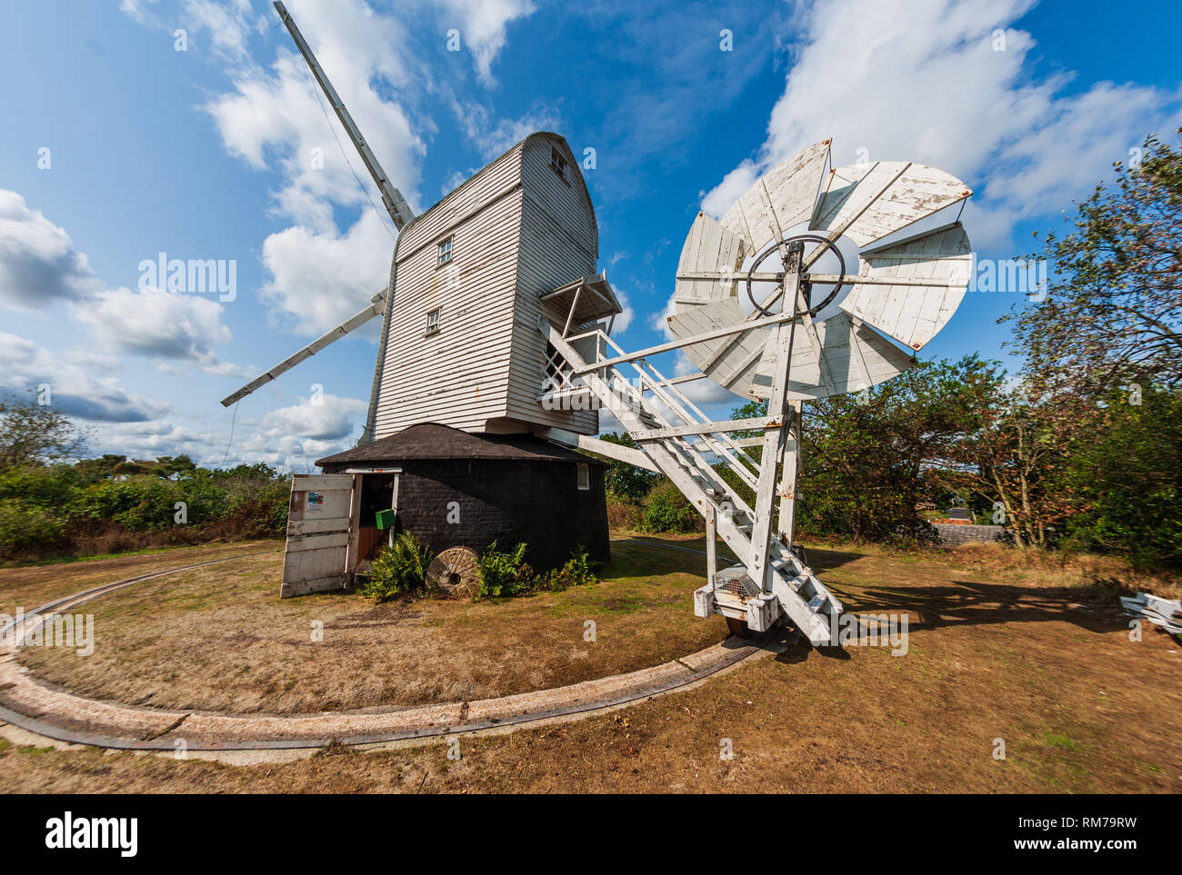 Holton Windmill Windmill An 18th century post mill with a tarred brick ...