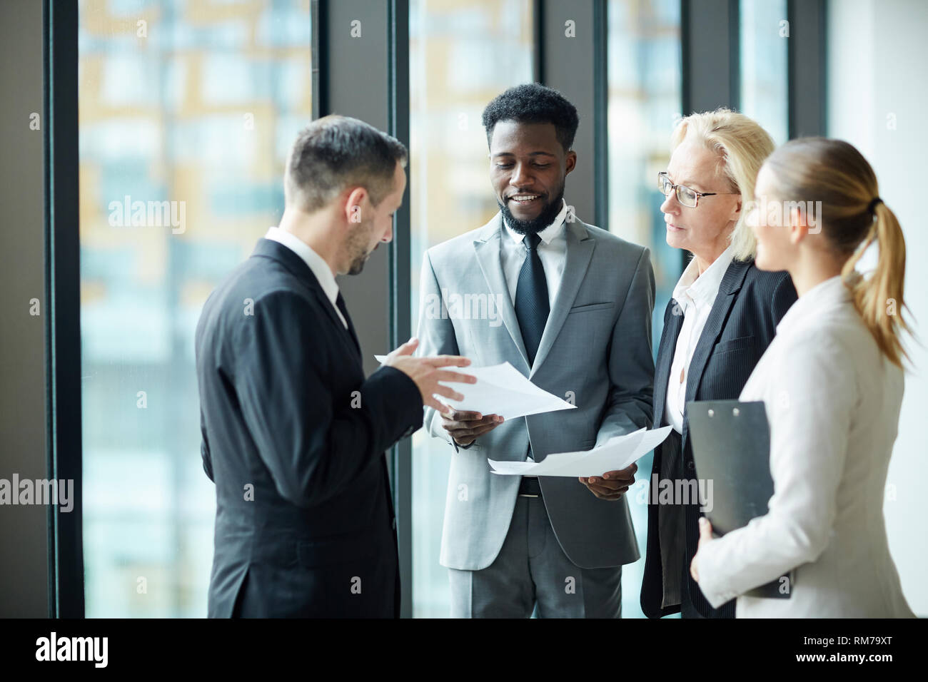 Confident businessman conference hi-res stock photography and images ...