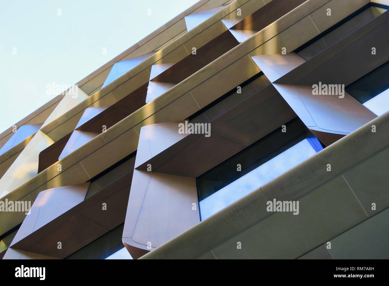 modern office windows in City of London, London, England, UK Stock ...