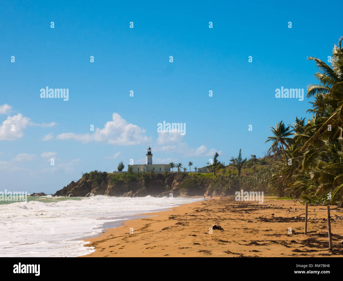 Punta Tuna Lighthouse, Puerto Rico, Maunabo, Puerto Rico from the beach ...